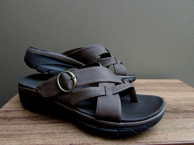 Skechers Easy Going relaxed Sundown brown slide comfort Sandals Sz 9 ...