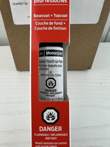 OEM Ford UG White Platinum Basecoat & Topcoat Touch Up Paint Pen ...