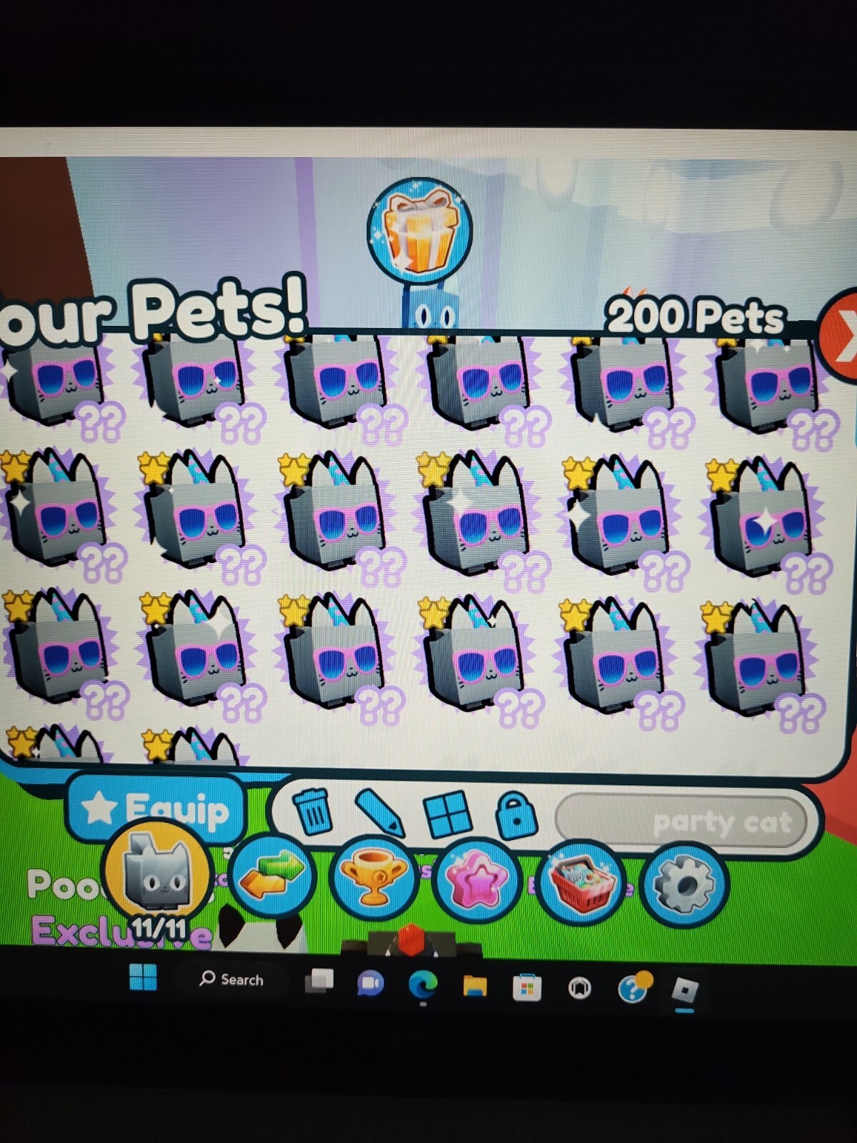 pet simulator x party cat x2 | eBay