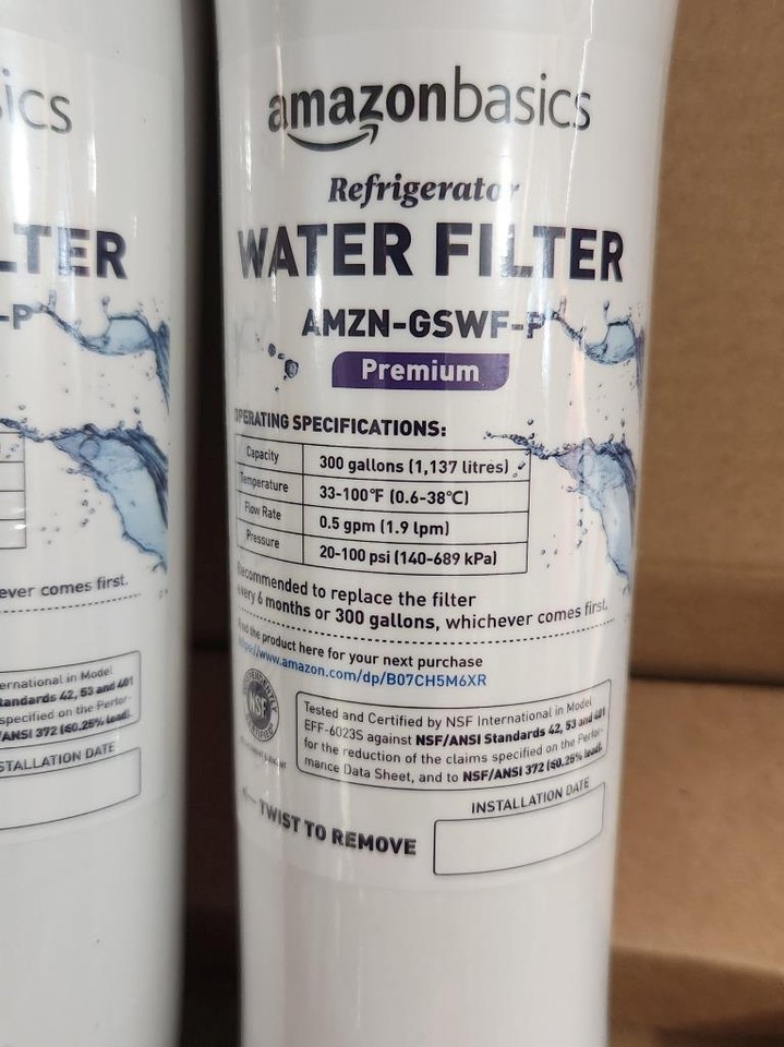 GSWF Premium Refrigerator Water Filter Cartridge Replacement for GE 2 ...