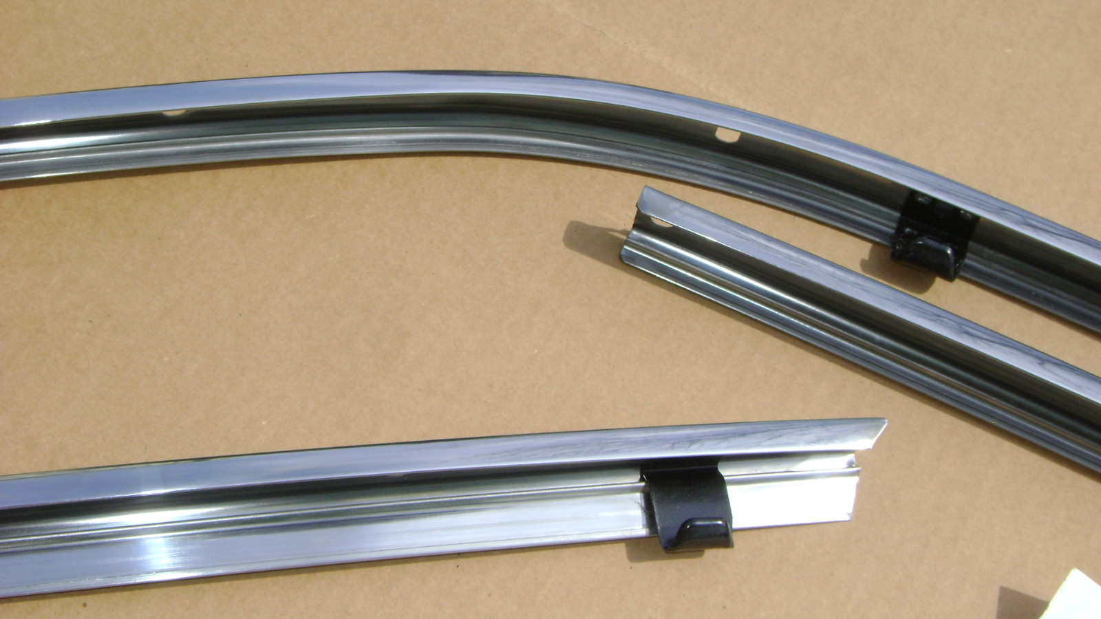 1968-1969 Camaro Firebird Roof Rail Stainless Trim Weatherstrip ...