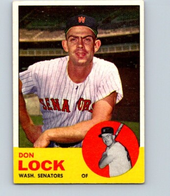 1963 TOPPS BASEBALL #47 DON LOCK MID GRADE HY | eBay