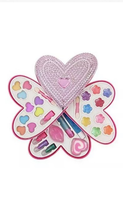 Cosmetics Makeup Kit Kids Play Set Heart Shaped Girls Cc12096 for sale ...