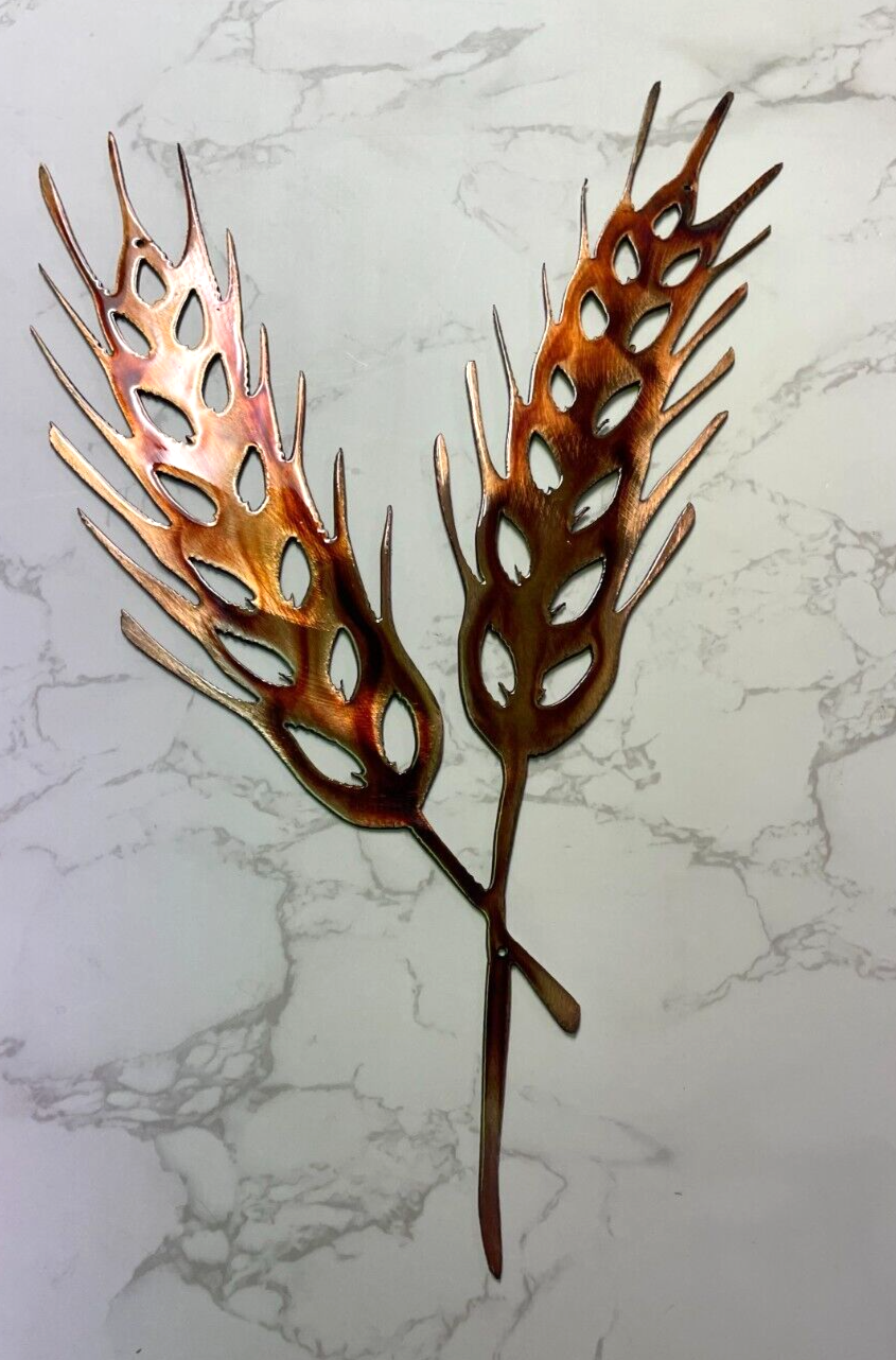 Wheat - Metal Wall Art - Copper 24" | eBay