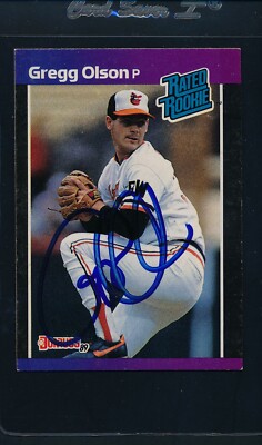 1989 Donruss #46 Gregg Olson Orioles Signed Auto *24650 | eBay
