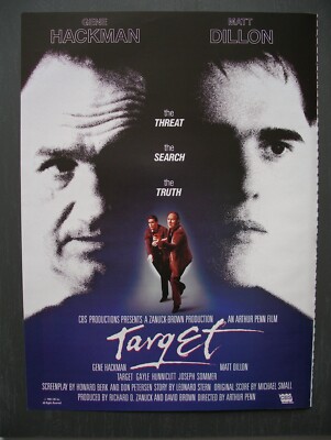 Target 1985 Gene Hackman advance MOVIE POSTER EXTREMELY RARE MODEL AD ...