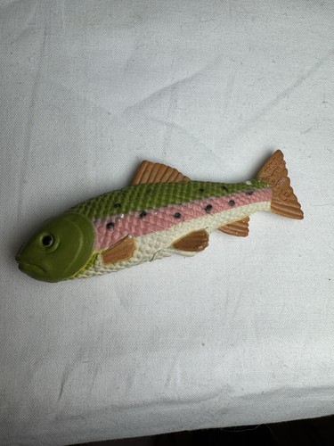 K&M International Rainbow Trout Fish Figure Toy Plastic Animal ...