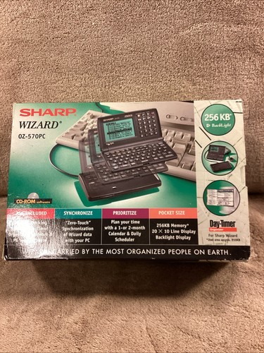 Sharp Wizard OZ-570PC WITH DOCK Pocket Organizers Personal PDA Data ...