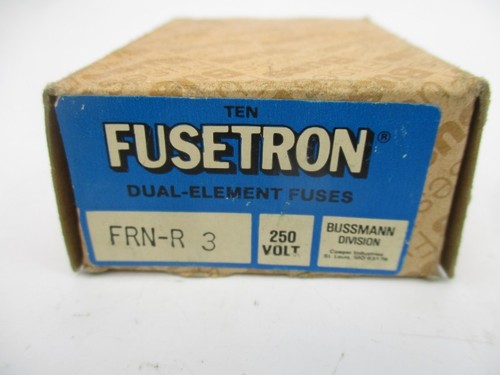 BUSSMANN FRN-R-3 250VAC 3A (PKG OF 10) (BR/BL) NSMP | eBay