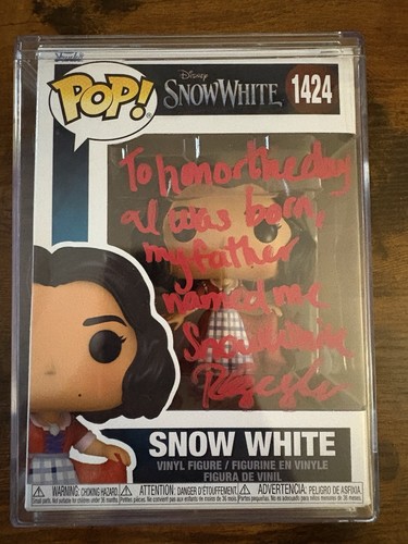 Funko Pop! #1424 Snow White Autograph Signed Rachel Zegler JSA | eBay