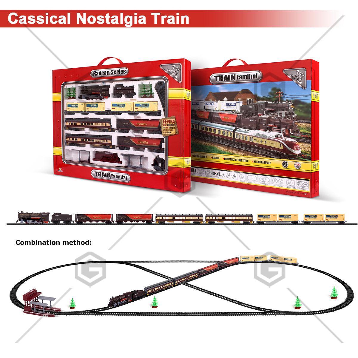 Electric Classic/Modern Toy Train Set Rail Track Carriages Kids Vehicle ...