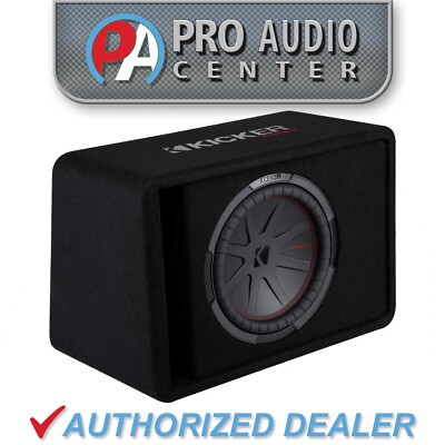 48VCWR122 KICKER 12" CompR Subwoofer Single Enclosure Ported 500W RMS 2 ...