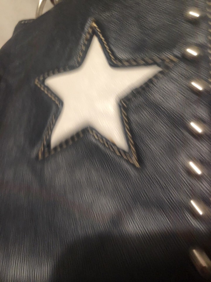 American Bling red white blue star purse patriotic USA chain handbag ...