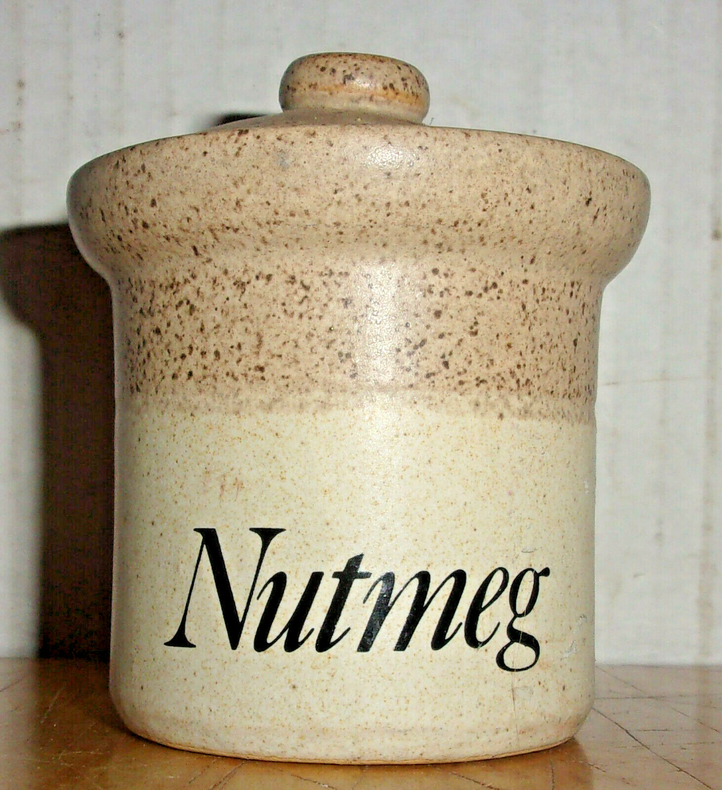 English Stoneware Nutmeg Jar by John Hermansen | eBay
