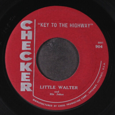 LITTLE WALTER: key to the highway / rock bottom CHECKER 7" Single 45 ...