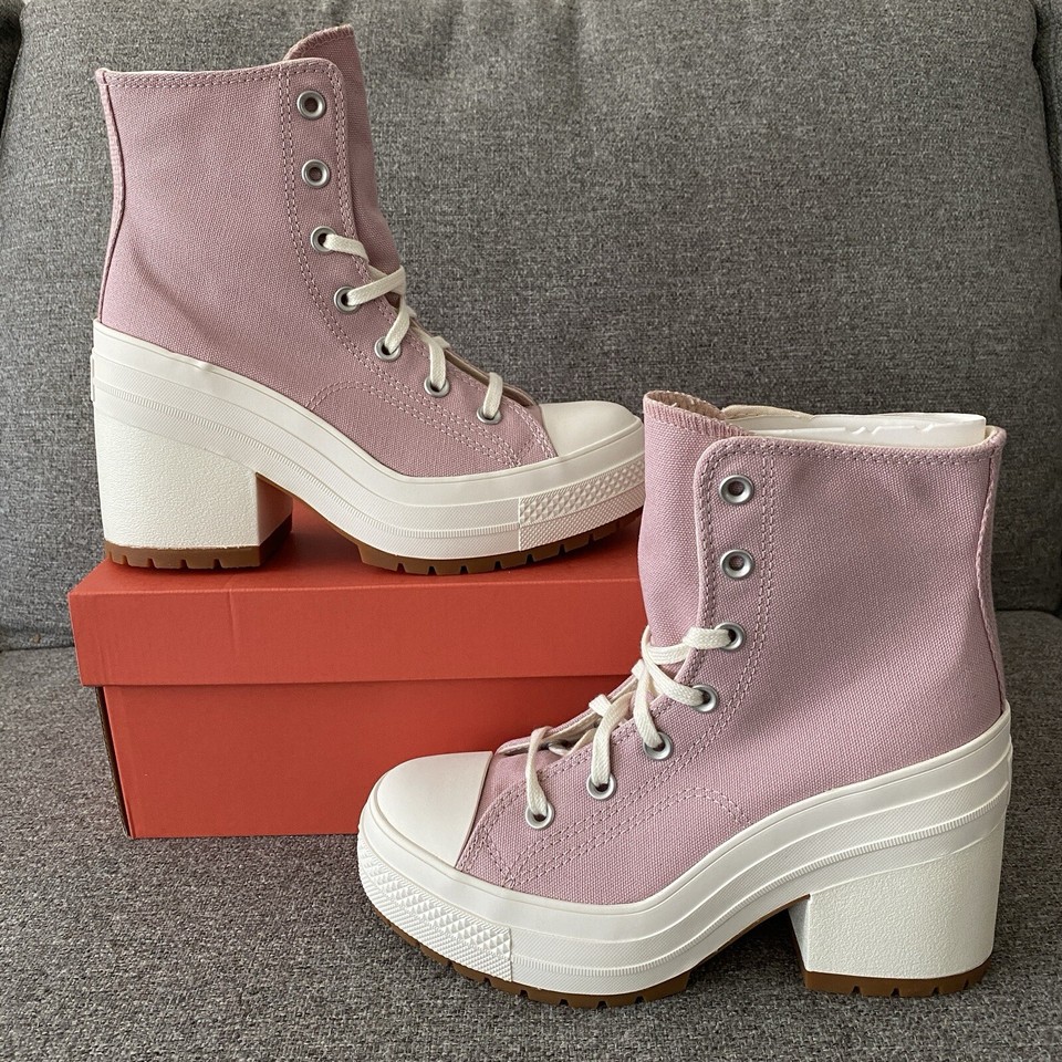 Women's Size 7.5 Converse Chuck 70 De Luxe Heel - Static Pink/Egret/Gum | eBay
