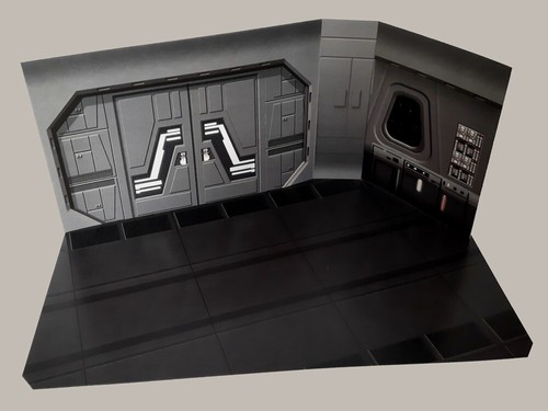 Star Destroyer Hallway Custom Playset Backdrop Star Wars TVC Hasbro ...