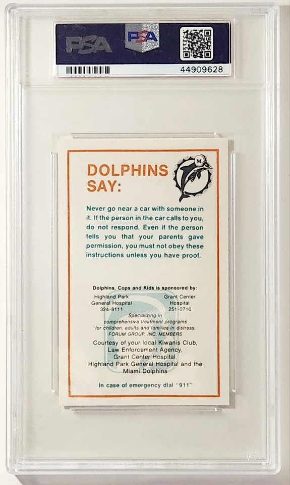 1984 DOLPHINS POLICE DAN MARINO RC DOLPHINS HOF PSA 10 | eBay