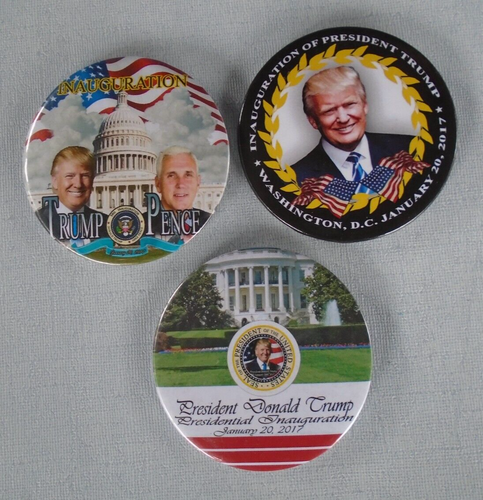 Donald Trump pin back buttons, lot of 3 | eBay