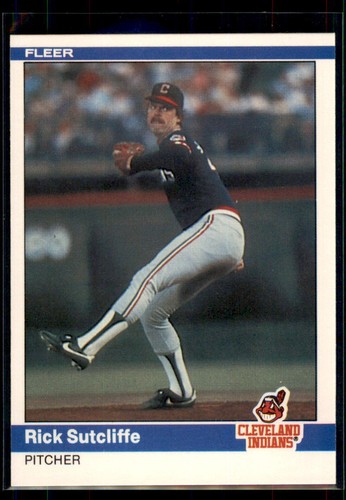 1984 Fleer Rick Sutcliffe #551 Cleveland Indians | eBay