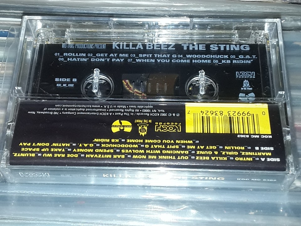 WU-TANG KILLA BEEZ THE STING CASSETTE USA EDITION HYPE STICKER SEALED HIP HOP | eBay