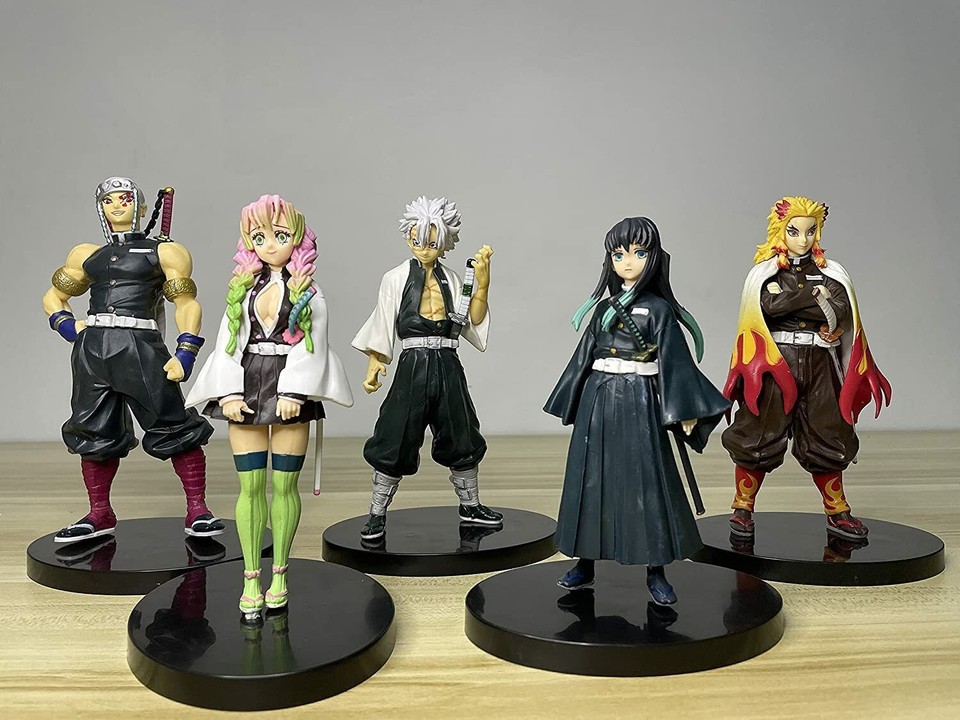 Demon Slayer Tanjira Nezuko Inosuke Zenitsu Tengen Giyu Anime Action ...