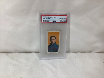 1909-11 T206 Cincinnati Reds Bob Spade PSA Authentic Piedmont Back ...