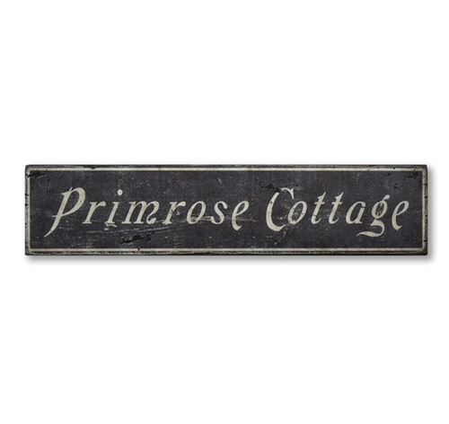Custom Primrose Cottage Name Sign - Rustic Hand Made Vintage Wooden | eBay