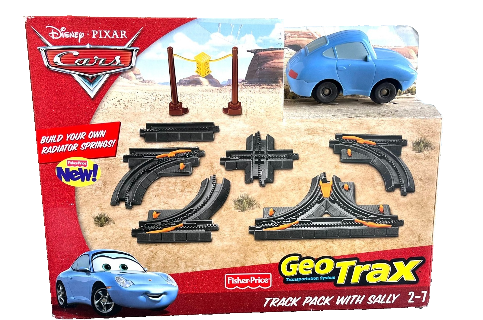 Fisher-Price Disney Pixar Cars GeoTrax Track Pack with Sally NEW IN BOX ...