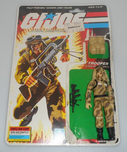 1985 Dusty v1 Figure & File Card Vintage G.I. GI Joe 3.75 ARAH Lot 100% ...
