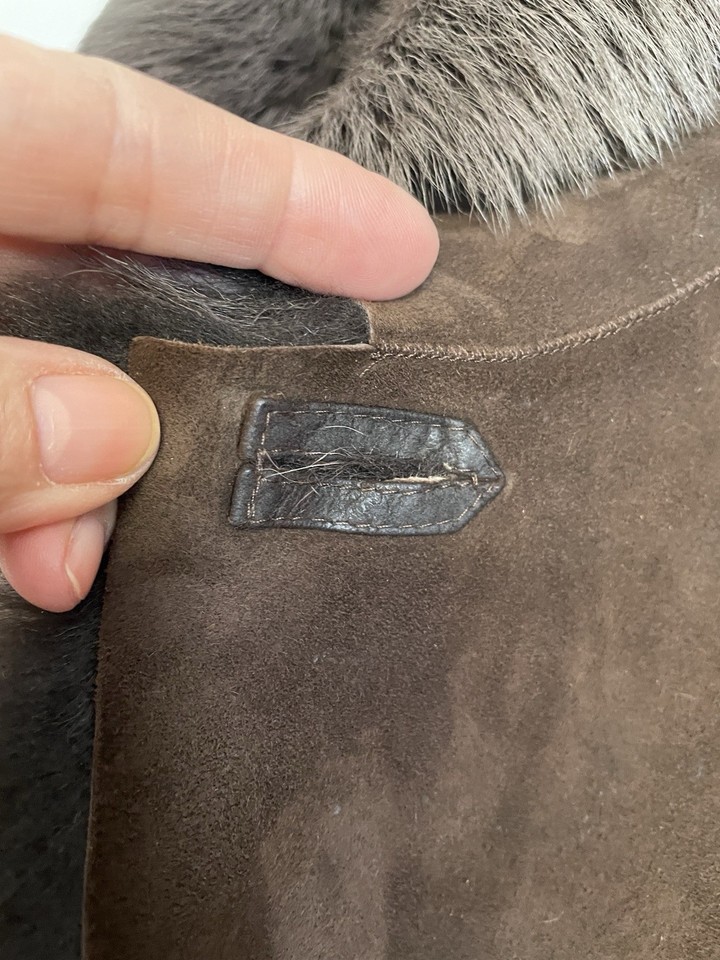 Women's Brown lamb Fur Shearling Coat Jacket One Size Fits Most. | eBay UK