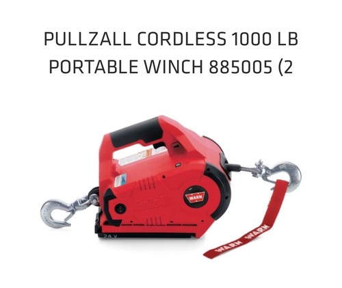 Warn Cordless PullzAll 24V Winch Kit Portable Handheld 1000lb Lift ...