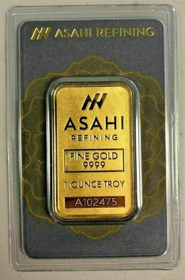 Gold 1 oz Random Brand .9999 fine Gold Bar in Assay Card | eBay