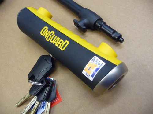 LOCK OnGuard BRUTE LS U-Lock D-Lock Shackle Bike MTB DH Moped Motorbike ...