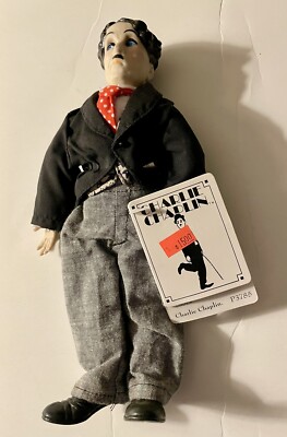 Vintage 9" Charlie Chaplin Doll - Hamilton Gifts P3785 W Stand & Tags ...