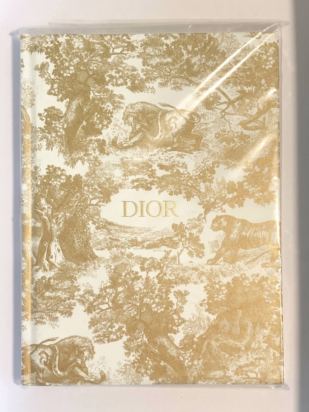 Dior Large Notebook White & Gold Tone Toile de Jouy - Mythological Star ...