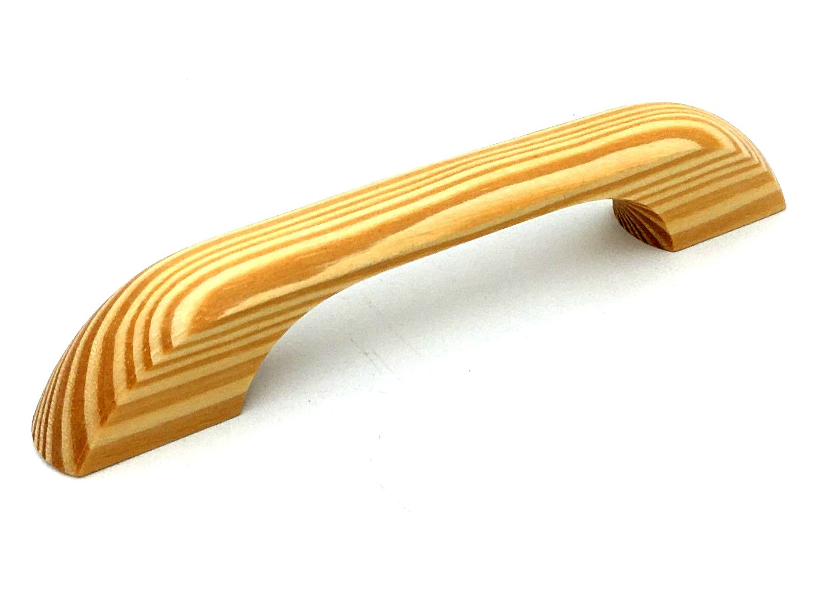 SOLID PINE HANDLES 96mm wooden cupboard door wood cabinet pull D handle ...