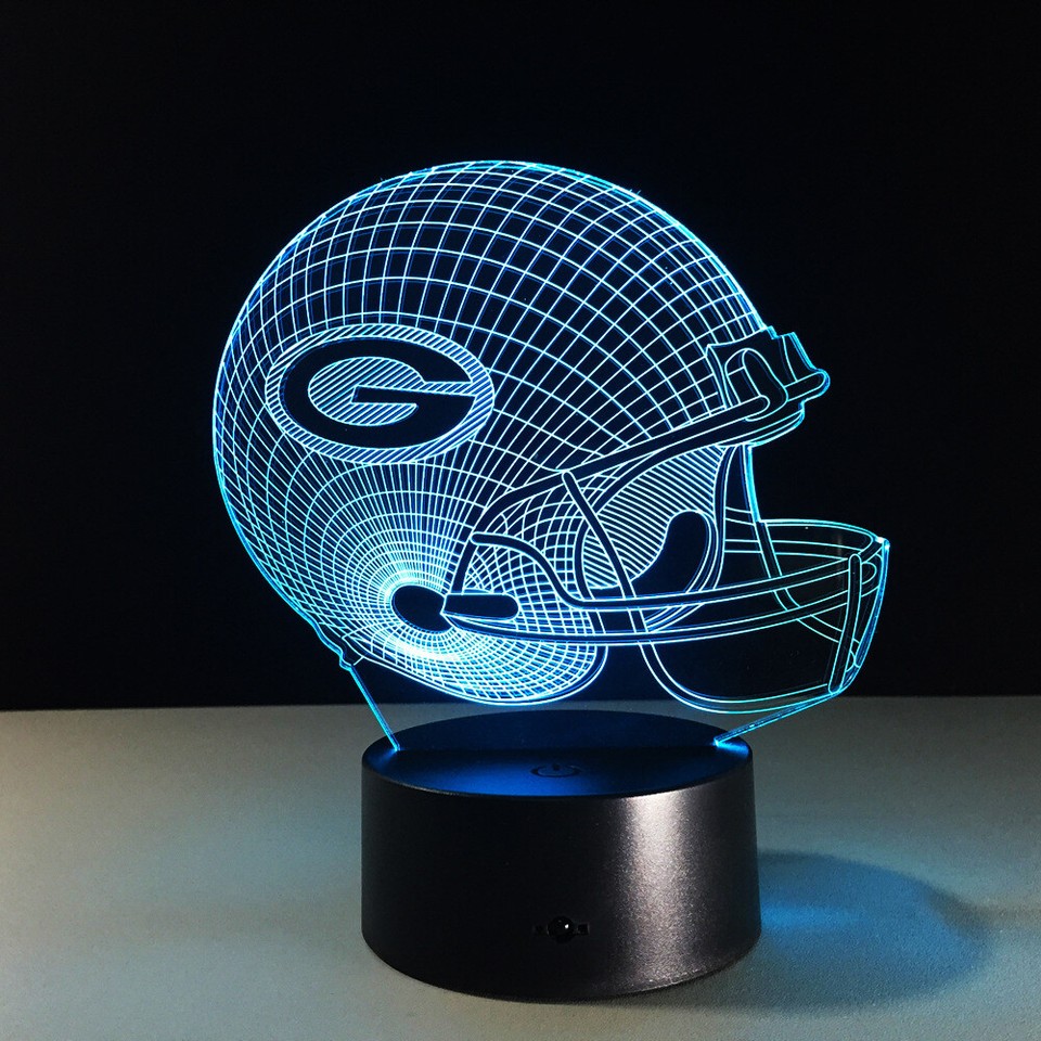 Green Bay Packers LED Light Lamp Collectible Aaron Rodgers Home Decor ...
