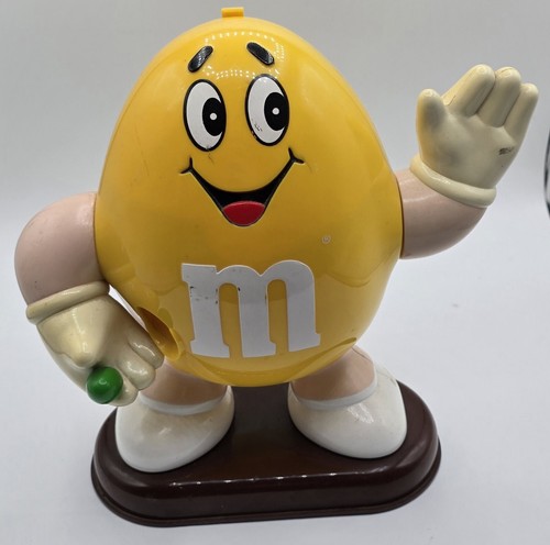 M & M YELLOW Peanut Candy Dispenser 1992 M&M Mars Candy VINTAGE | eBay