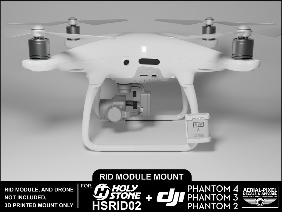 DJI Phantom 4, 3 Series Holy Stone HSRID02 / Holyton HT65 Remote ID ...