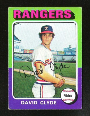 1975 Topps SET BREAK #12 DAVID CLYDE TEXAS RANGERS (SB1) | eBay