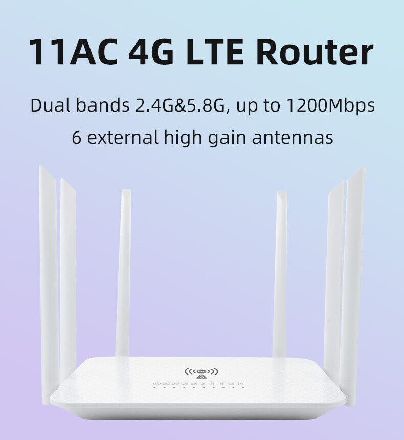 1200Mbps 3G/4G/5G LTE Wifi Router Dualband Modem Mobile Hotspot | Dual ...