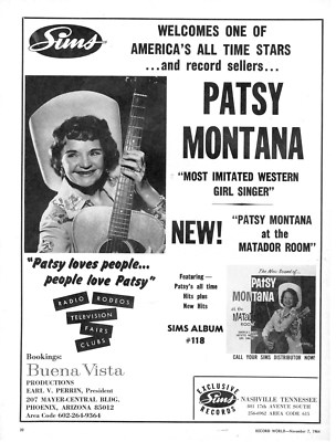 Patsy Montana - Autry Inman - Sims Records - Country Music Artists ...