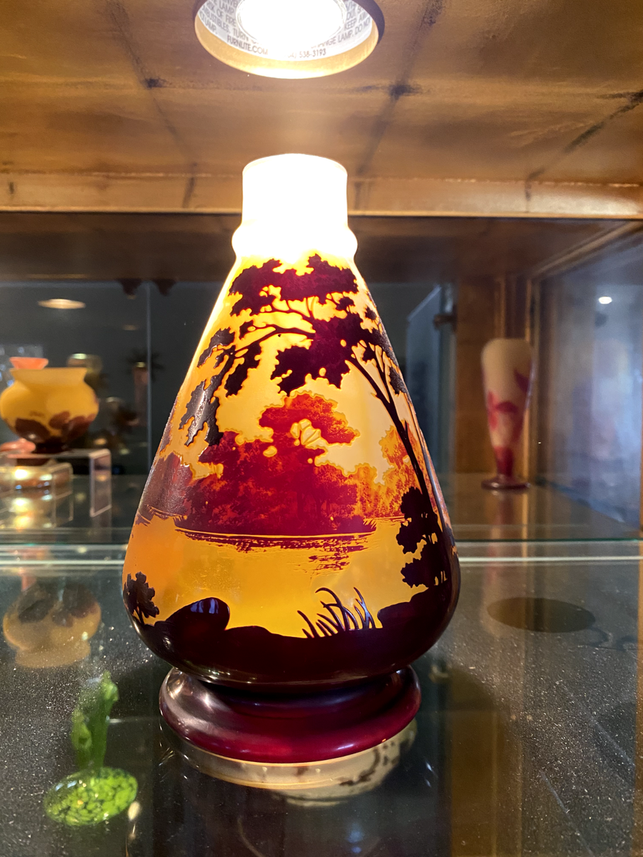 Galle Glass Lamp Shades Snail Affair" Table Lamp Galle Type