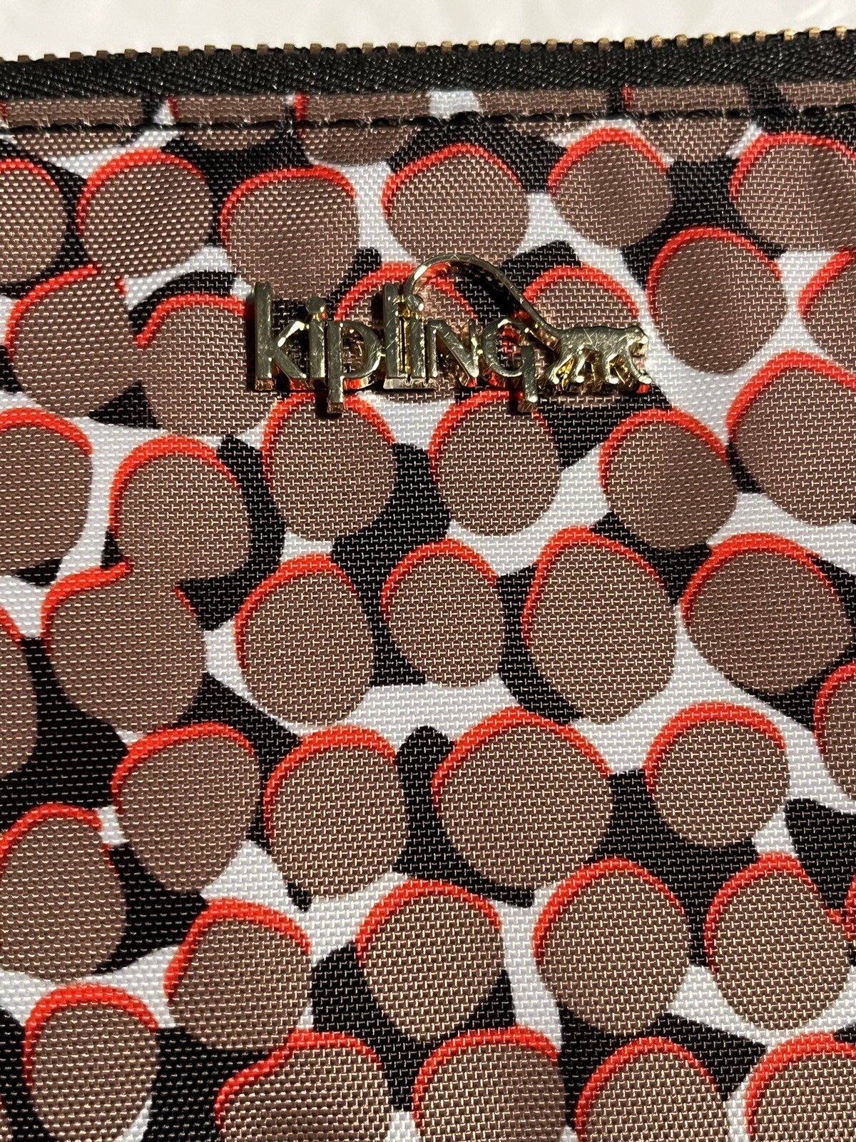 NWT AC8047 Kipling Vanessa Zip-Around Graphic Animal Brown Wallet | eBay