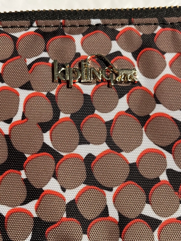 NWT AC8047 Kipling Vanessa Zip-Around Graphic Animal Brown Wallet | eBay