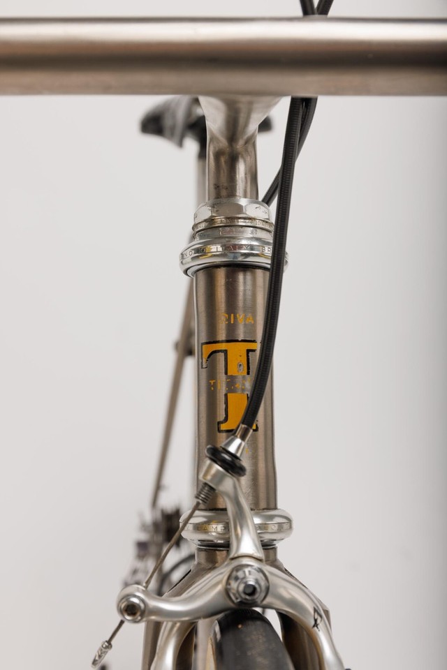 1983 Trecia by Amelio Riva Full Titanium 50cm x 52cm Campagnolo Passoni ...