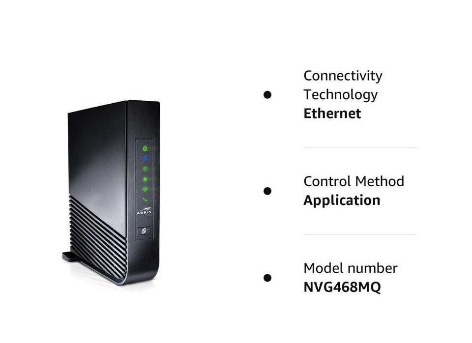 Arris Frontier NVG468MQ Ethernet Gateway Wi-Fi Modem Router | eBay