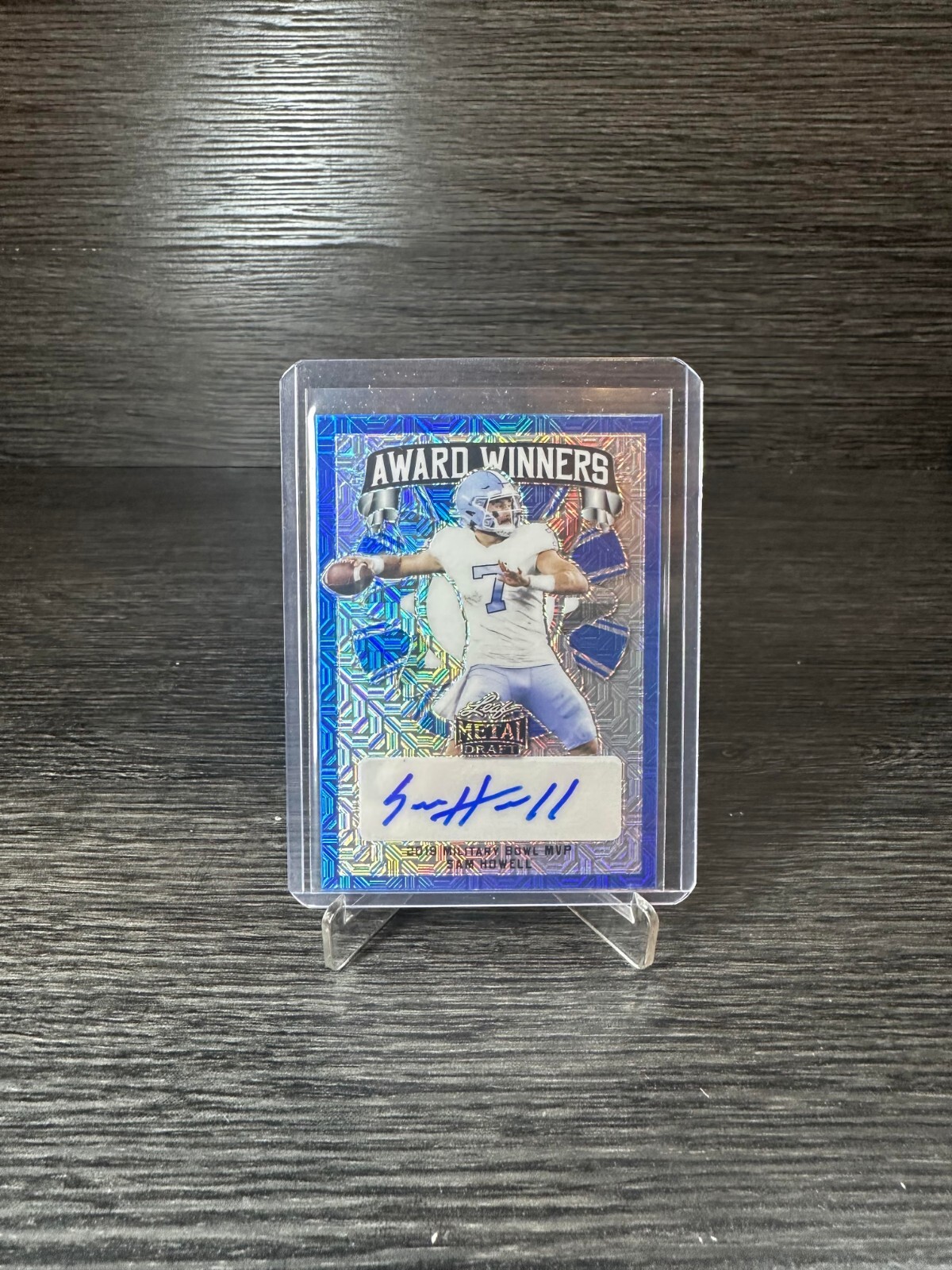 5/15 Sam Howell 2022 Leaf Metal Draft Blue Prizm Award Winner Auto RC ...