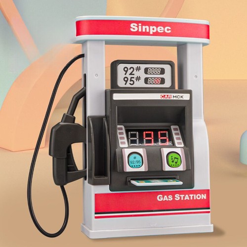 Kids gas station toy model simulation scene alloy car boy girl puzzle ...